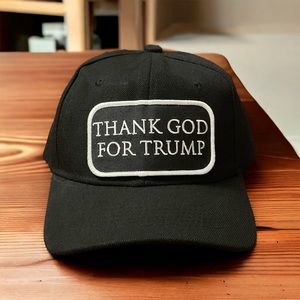 Accessories | Thank God For Trumpembroidered 10 Cotton Adjustable ...